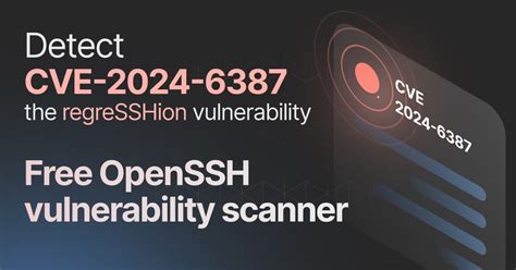 Openssh Scanner For Cve 2024 6387 Regresshion Vulnerability