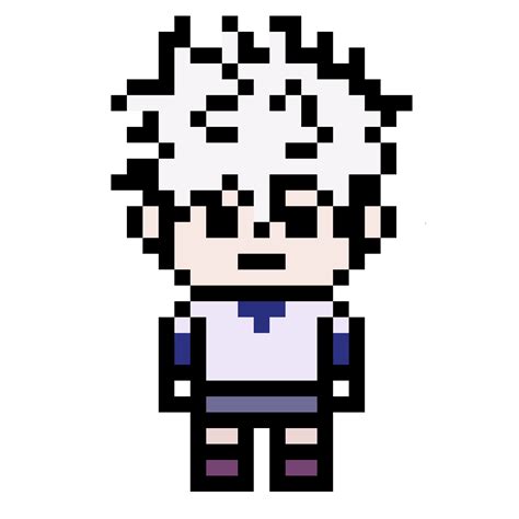 Made Killua In Danganronpa Pixel Art Style R Hunterxhunter
