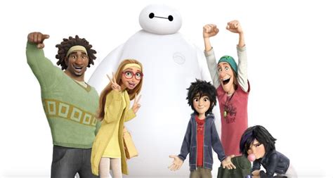 Hiro Hamada Baymax Honey Lemon Gogo Tomago Wasabi And Fred Big Hero 6 Big Hero Disney