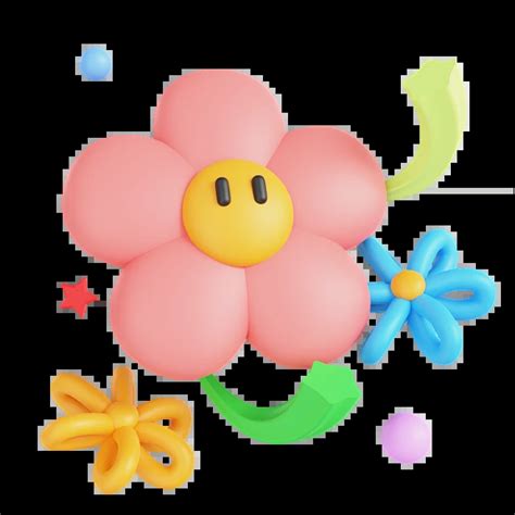 千库网 3D立体爱在母亲节气球花png图片 元素编号14452785 花瓣网
