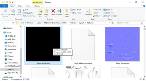 Albedo Texture Shows Fine In Editor Blank In Windows Explorer Unity