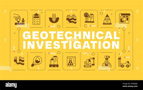 Geotechnical Engineering Brown Word Concept Stock Vector Image And Art