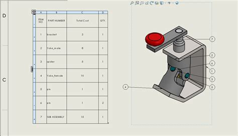 Equations In SOLIDWORKS BOM Tables