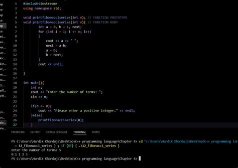 Hardik Khanduja On Linkedin Cplusplus Programming Fibonacciseries