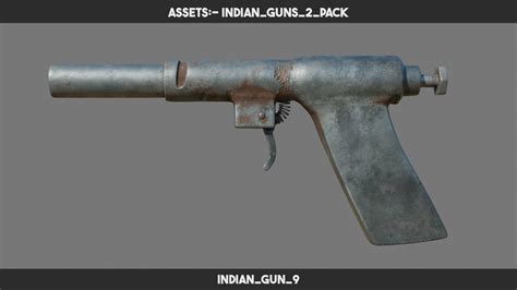 Indian Guns 2 Pack 3d Model By Redrust