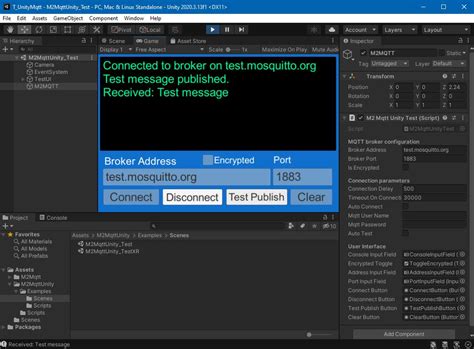 Extra Mqtt Client In Unity