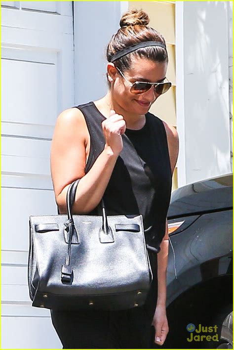 Lea Michele Shows Off Her Dark Side In All Black Photo Photo Gallery Just Jared Jr