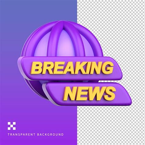 Psd Breaking News 3d Illustration Premium Ai Generated Psd