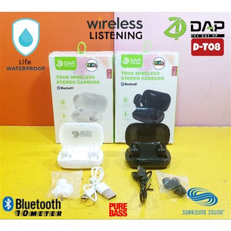 Jual Headset Earphone Tws Dap D T Wireless Bluetooth Shopee Indonesia