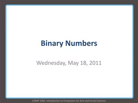Ppt Binary Numbers Powerpoint Presentation Free Download Id 3010144