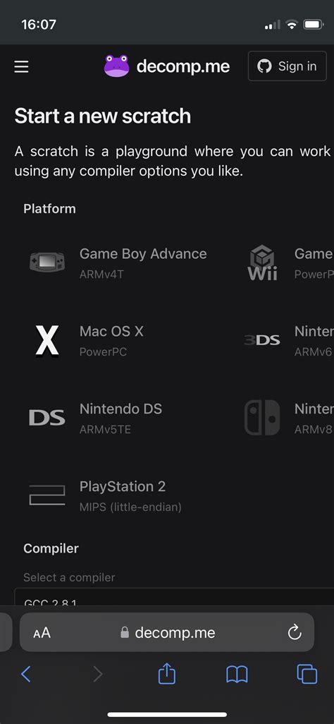 New Scratch Page Overflows Horizontally On Mobile · Issue 696 · Decompmedecompme · Github