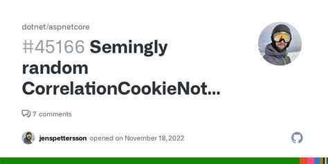 Semingly Random Correlationcookienotfound Issues · Issue 45166 · Dotnetaspnetcore · Github