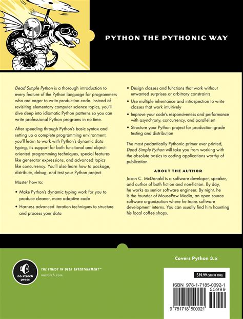 Dead Simple Python No Starch Press