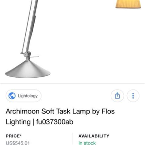 Flos Archimoon Soft Task Lamps Furniture And Home Living Home Decor Other Home Decor On Carousell