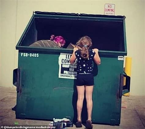 Woman Dumpster Diving