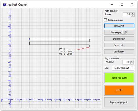 create jog path