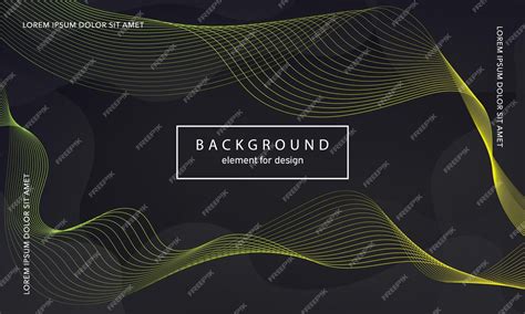 Premium Vector Abstract Gradient Background Wave Element For Design Poster Digital Frequency