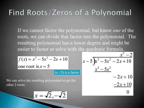 Ppt Roots And Zeros Of Polynomials Powerpoint Presentation Free