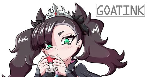ポケモン Champion Marnie Goatinkのイラスト Pixiv