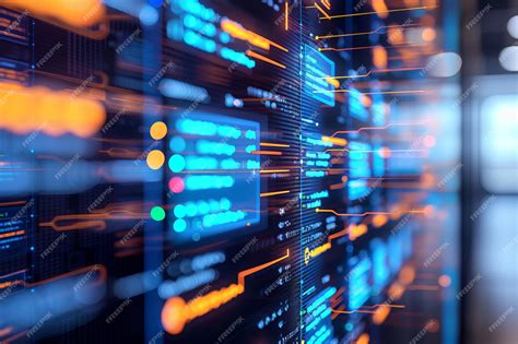 Premium Photo Secure Encryption Symbols On Dynamic Coding Data With