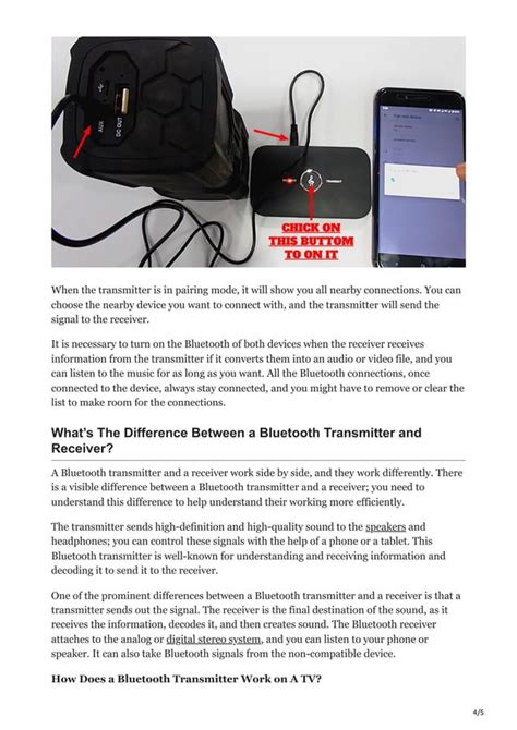 How Does Bluetooth Transmitter And Receiver Works PDF