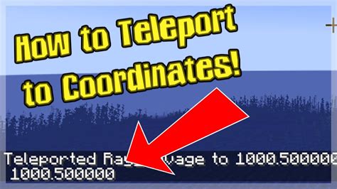 Minecraft How To Teleport To Coordinates 121 Tutorial Youtube