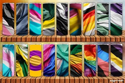 Queer Flags Tumbler Bundle 20 Oz Sublimation