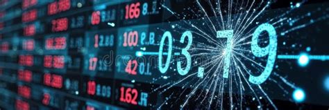 dynamic stock market data display with real time financial indicators