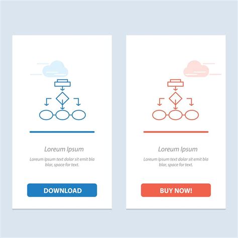 Flowchart Algorithm Business Data Architecture Scheme Structure Workflow Blue And Red Download