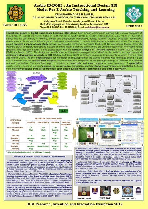 Pdf Arabic Id Dgbl An Instructional Design Id Model For E Arabic Teaching And Learning
