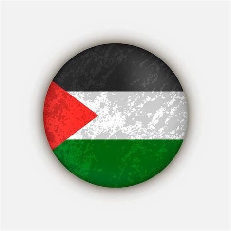 Premium Vector Country Palestine Palestine Flag Vector Illustration