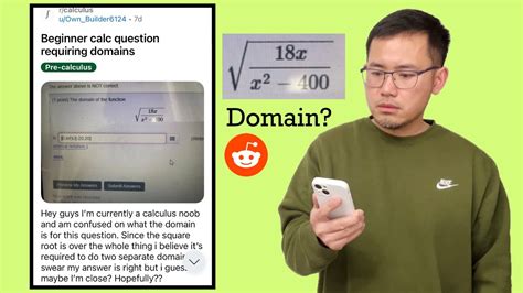 Beginner Calculus Question Requiring Domain Of A Rational Function In
