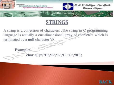 Ppt Strings In C Powerpoint Presentation Free Download Id9509121