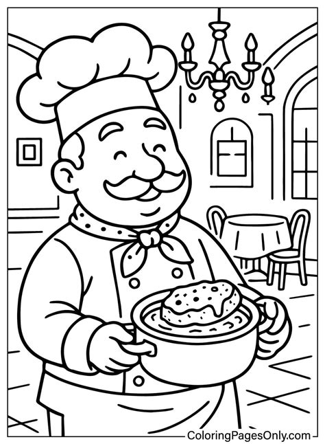 30 Chef Coloring Pages Free Printable Pdf And Online Coloring