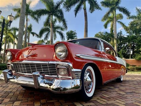 1956 Chevrolet Bel Air Red Rwd Automatic Classic Chevrolet Bel Air