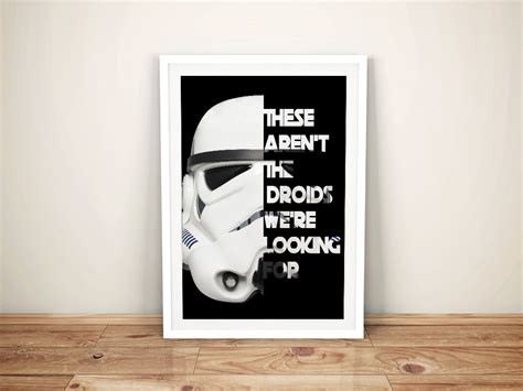 Star Wars Stormtrooper Quote Canvas Prints Australian Online Art Gallery