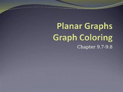 Ppt Planar Graphs Graph Coloring Dokumentips