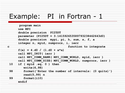 Ppt An Introduction To Mpi Parallel Programming With The Message