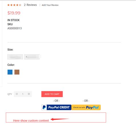 Static Block Magento 2 How To Add Custom Content Under The Buy Button For A Specific Product