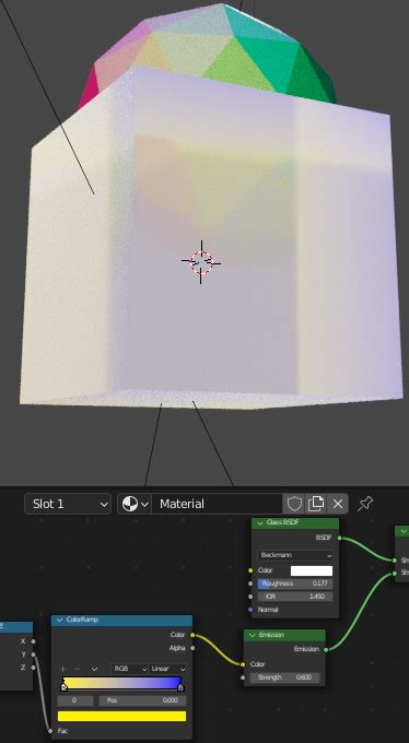 How To Make Reflective Glass Material With Emission Shader Blender Stack Exchange