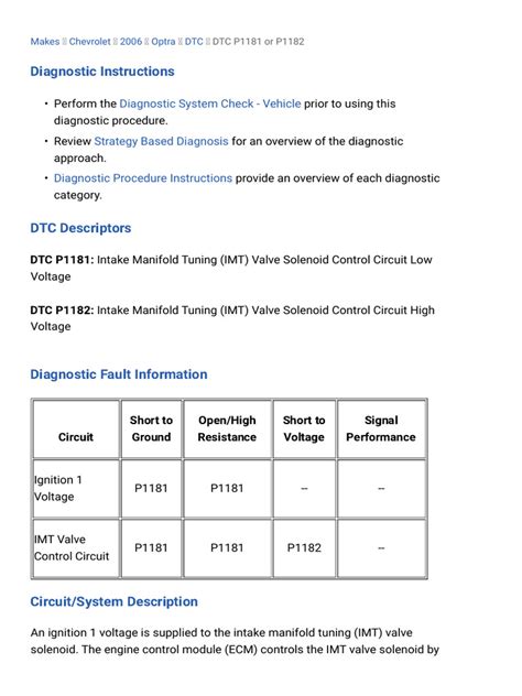 Dtc P1181p1182 Diagnostic Guide Pdf Electrical Connector