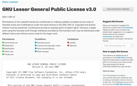 licensing how to add license to an existing github project stack