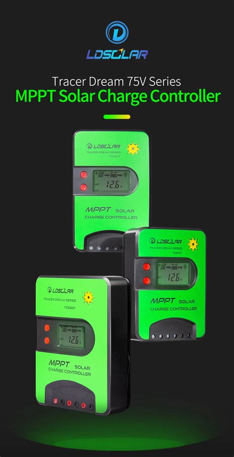 Gcsoar Solar Controller Mppt Charging Lithiuim Battery Mppt 10a 20a 30a 12 24v Auto Work 75v