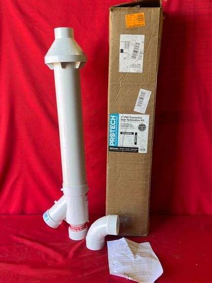 Protech 3” Pvc Concentric Vent Termination Kit Sierra Auction Management Inc