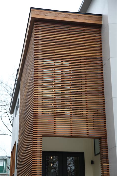 Cedar Rain Screen For Modern Homes Patio Rain Screen