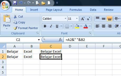 Mengenal Fungsi CONCATENATE LEFT RIGHT Dan MID Pada Microsoft Excel Teknologi Informasi