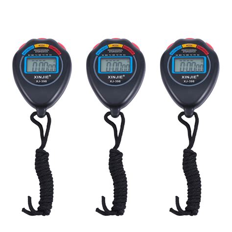 Pavodes 3pcs Portable Training Stopwatch Match Stopwatches Practical