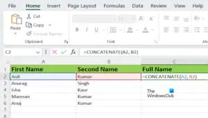 Combine Text From Multiple Cells Into One Cell In Excel