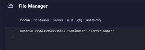 How To Make Yourself An Admin On Your Rust Server Ggservers Knowledgebase