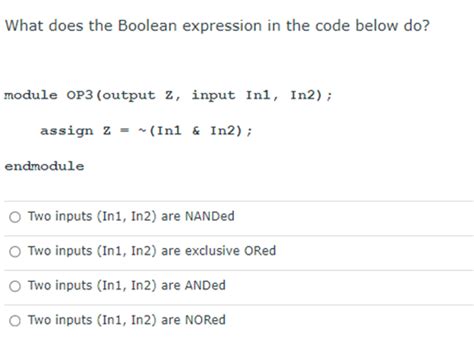 Solved What Does The Boolean Expression In The Code Below Chegg Com